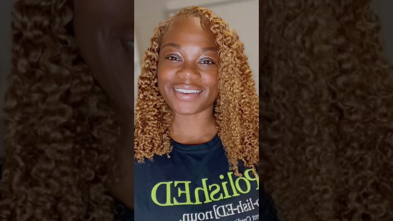 Bleaching bundles to copper or blonde without damage. Quickweave install on short natural hair.