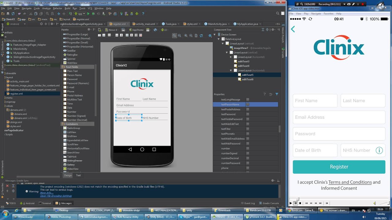 Brief Android GUI tutorial using Android Studio