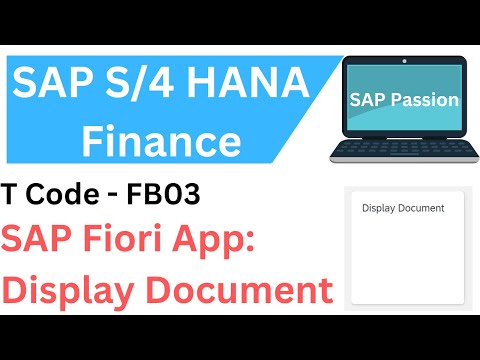 Fiori App Display Document | FB03
