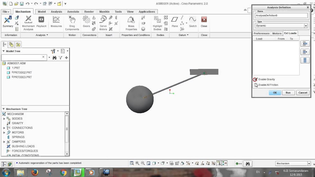 Simple Pendulum Motion Simulation - Ref. Code: ASSSP1
