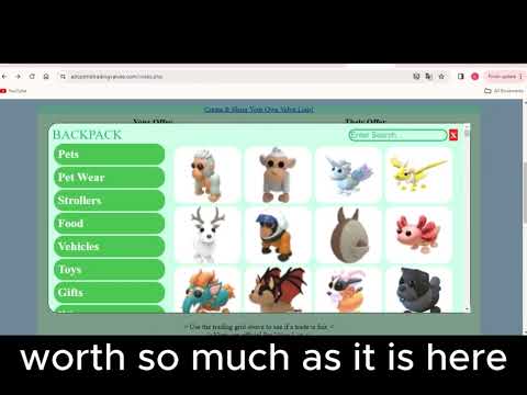 Adopt me website values!
