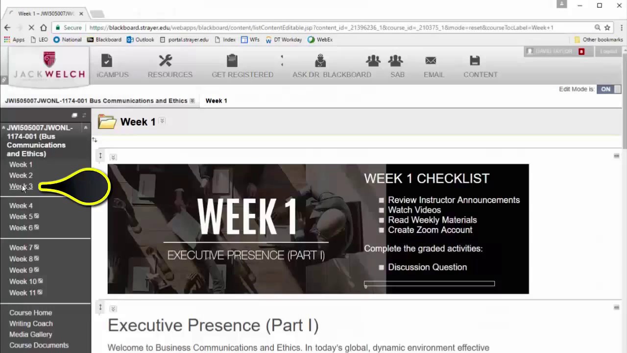 Blackboard: How to Submit Assignment 1 in Comm 505