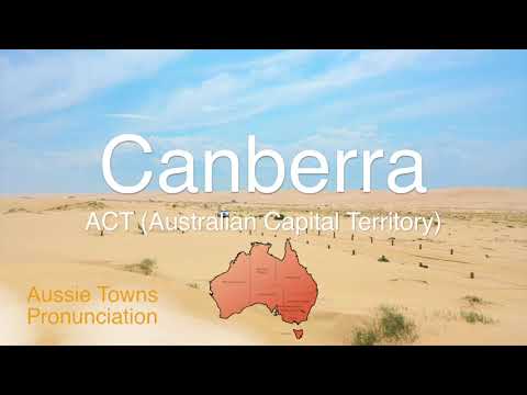 How To Pronounce Canberra (ACT)
