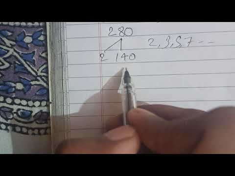 factor tree of 280 | prime factor tree |
