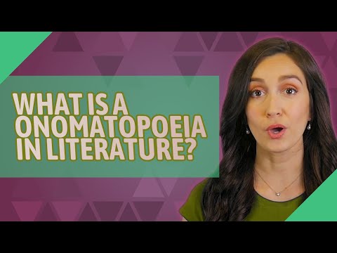 What is a onomatopoeia in literature?