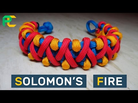 Solomon's Fire Paracord Bracelet without buckle