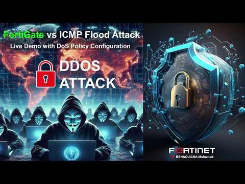 FortiGate vs ICMP Flood Attack – Real-Time DoS Policy Demo