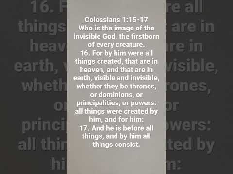 Colossians 1:15-17