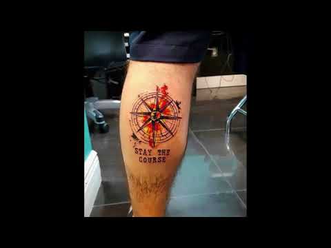 Watercolor Compass Tattoo Design For Men || Cool design Ideas || Fashion Today