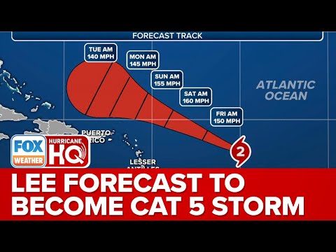 Hurricane Lee Rapidly Intensifies Into Category 2 Storm, Forecast To Become Category 5 Storm