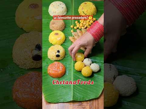 Navratri 9 Days Prasadam Thali😋 నవరాత్రికి 9 ప్రసాదాలు - Which is ur favourite?🤔 #sweet #dussehra
