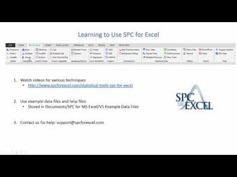 Learning to Use SPC for Excel