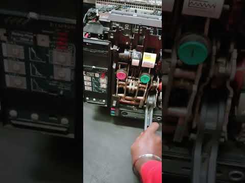 Air circuit breaker|Manual charging|Spring charging mechanism|ACB|Breaker