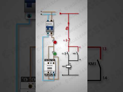 diagramas de circuito electrico push botón y contactores..