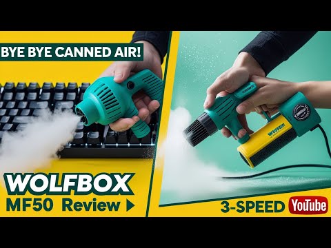 WOLFBOX MF50 Review – Clean Your PC & Keyboard Like a Pro