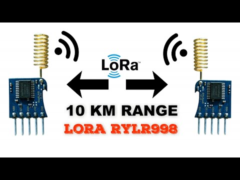 LORA Module - Reyax RYLR998 UART Interface 868/915 MHz LoRa Antenna ...