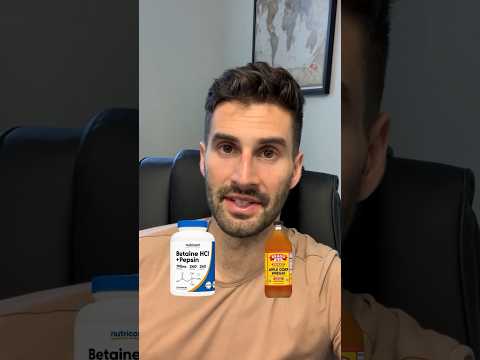 3 tips for using betaine hcl and Apple cider vinegar for low stomachacid #stomachacid #ibs #bloating