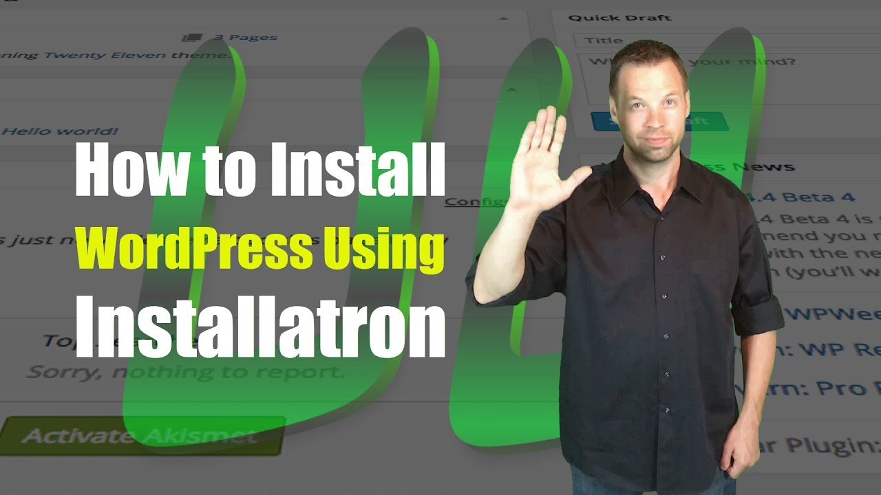 How to Install WordPress With Installatron - A WordPress Tutorial