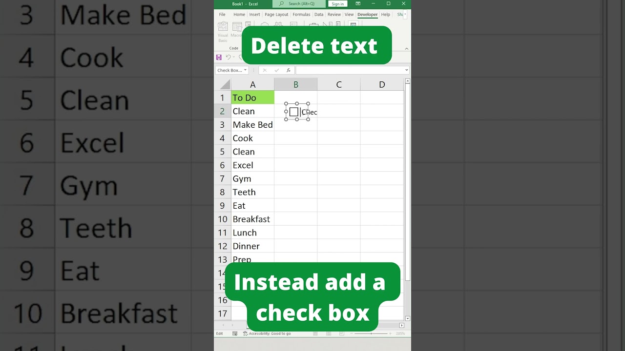 How to Insert a Checkbox in Excel? | Checkbox in Microsoft Excel | MS Excel Tips and Tricks