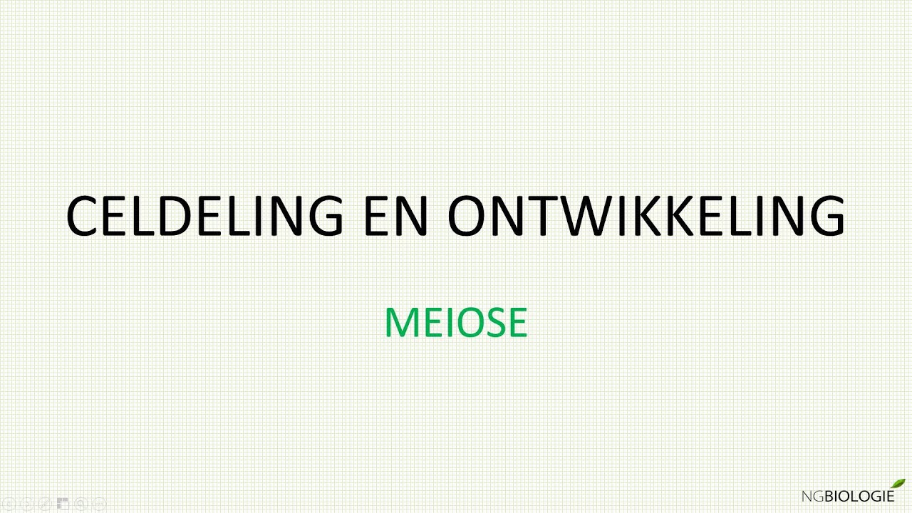 Celdeling en ontwikkeling - meiose