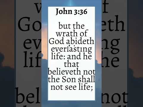 Bible Verse | John 3:36 (KJV) | #verseoftheday