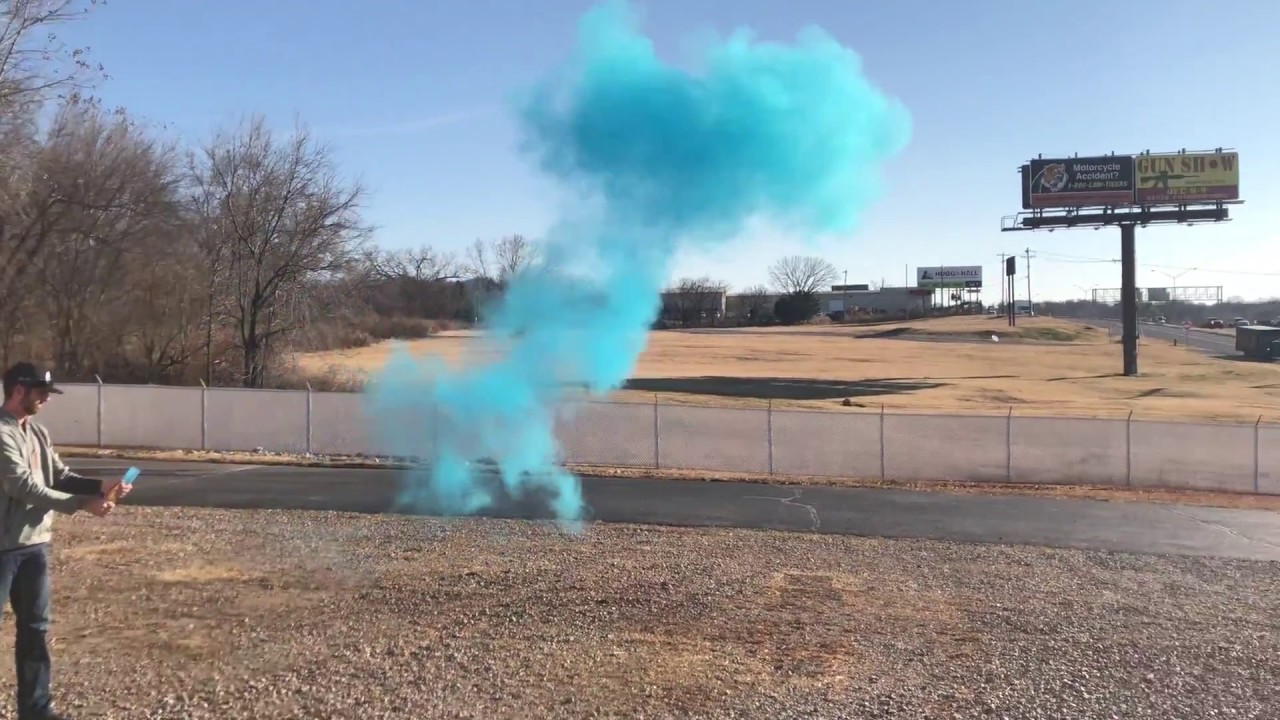 Gender Reveal Smoke Cannon Blue