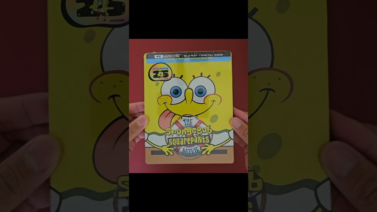 The SpongeBob Squarepants Movie (4K STEELBOOK) Unboxing