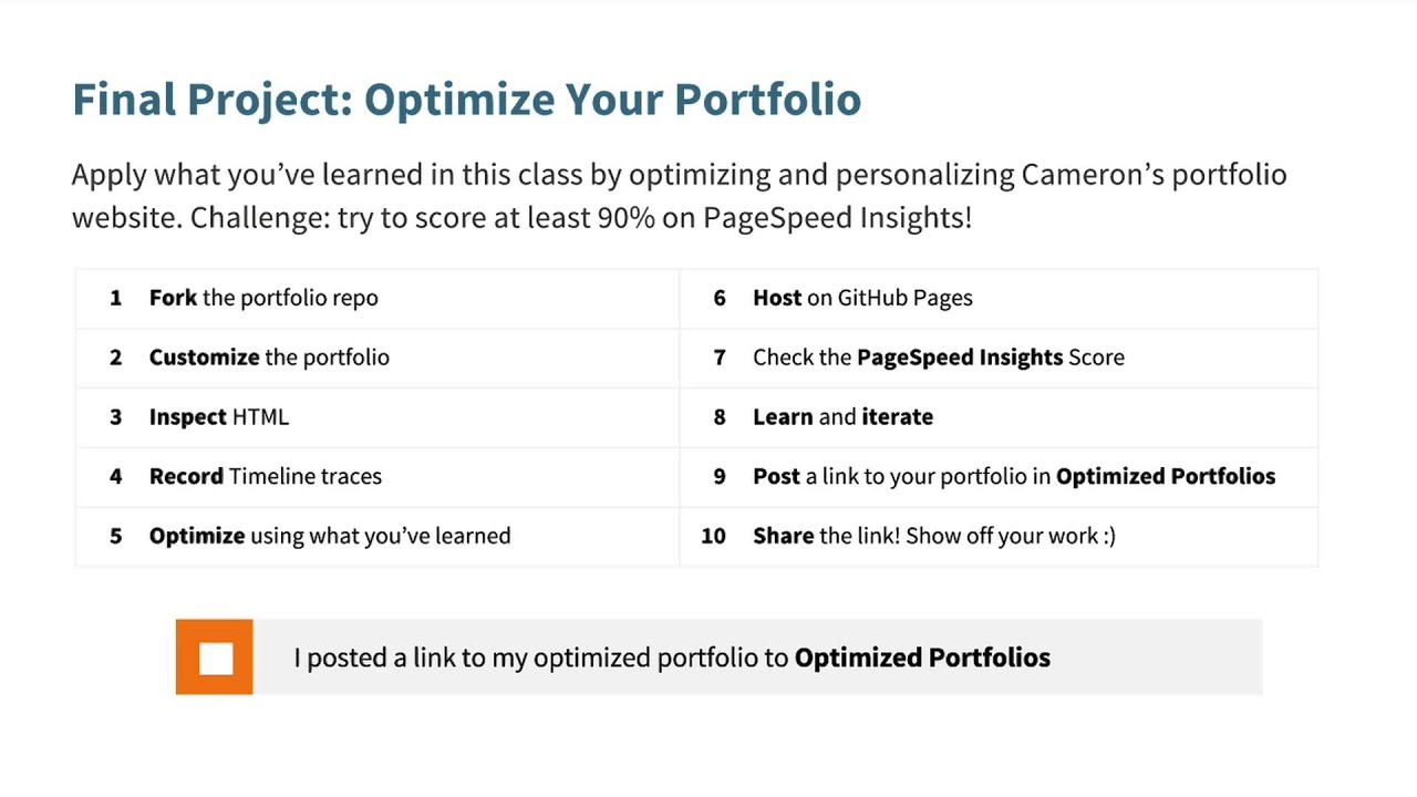 The Final Project Overview - Website Performance Optimization