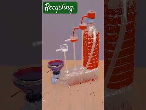 Recycling of bottles || project making ||#shorts#craft #youtubeshorts #craftroomactivities