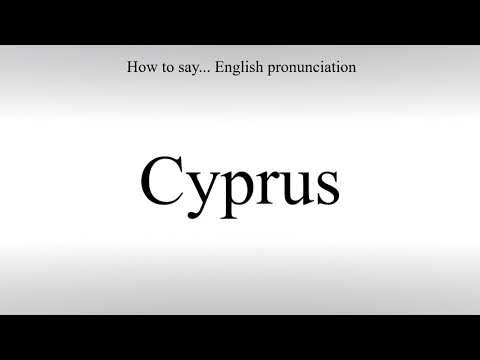 How To Pronounce Cyprus - How To Say: American pronunciation