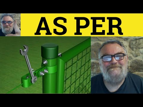 ๐ต As Per Meaning - As Per Usual Examples - As Per Defined - Prepositions - As Per Usual