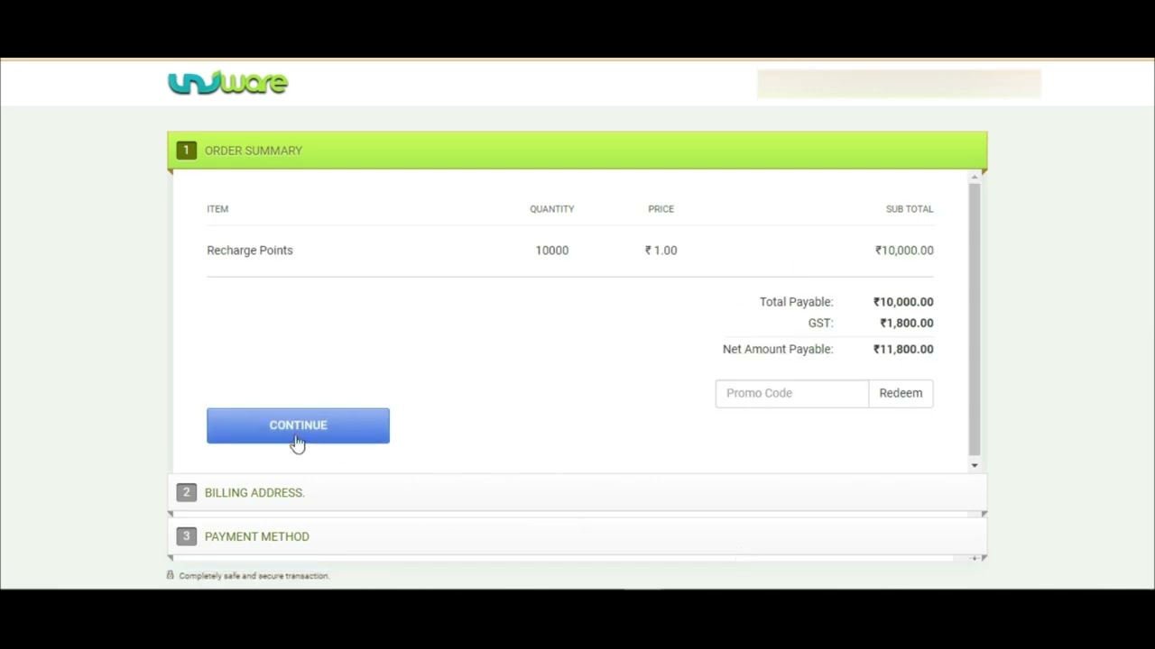 Recharge and Billing in Uniware