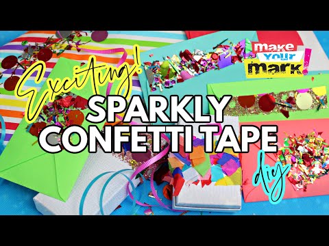 Sparkly Confetti Tape for Wrapping!
