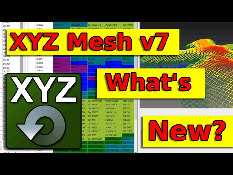 XYZ Mesh Version 7 - Whats New? Surface Graphing, XYZ Data In Excel, Cell Shading, Raw Data Graphing