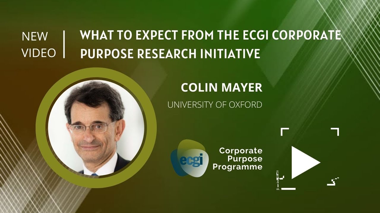 ECGI Corporate Purpose Programme | Introduction