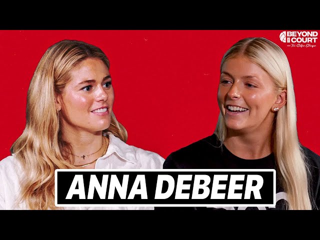 Ex-Louisville Volleyball player Anna DeBeer reacts to receiving ...