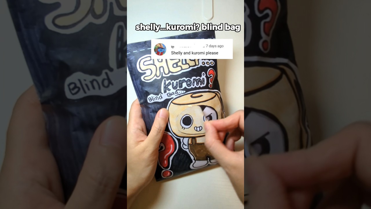 dandy's world blind bag Shelly x Kuromi, largest one I ever made 😂 #dandysworld #paper #papercraft