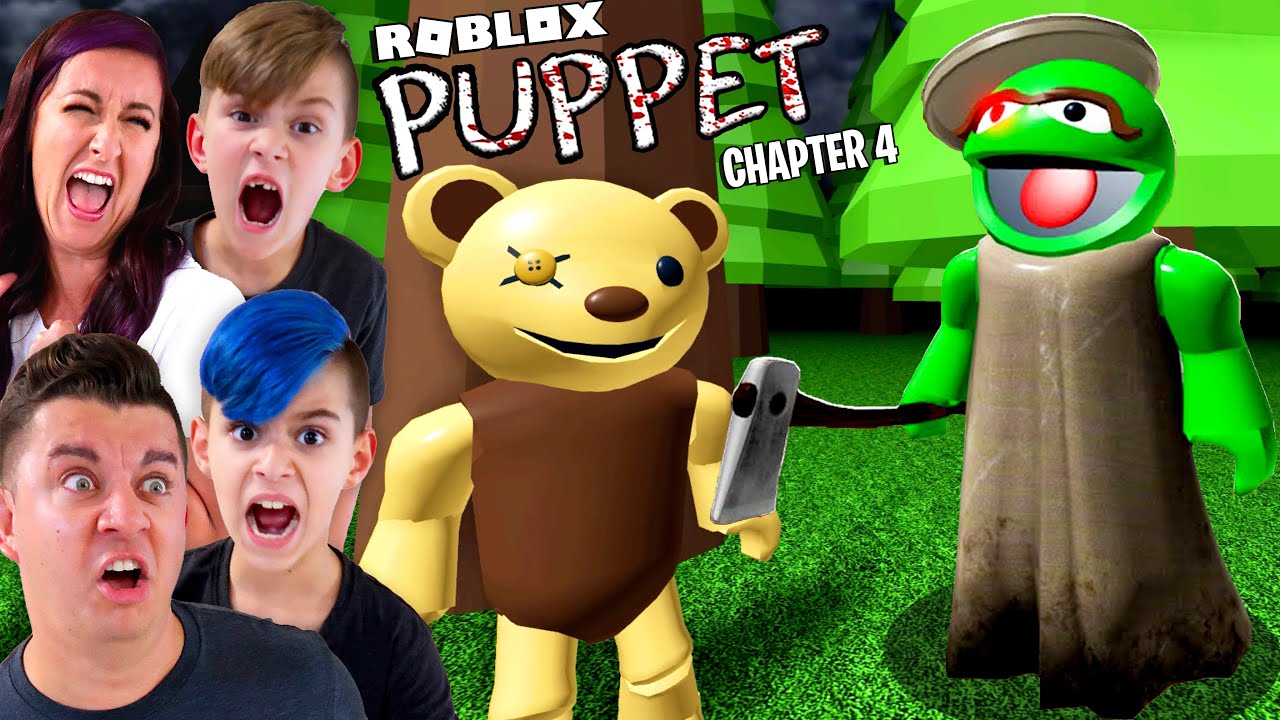 ROBLOX PUPPET CHAPTER 4.. (Lake Cabin) We Found A New Puppet and Escaped Oscar The Grouch!