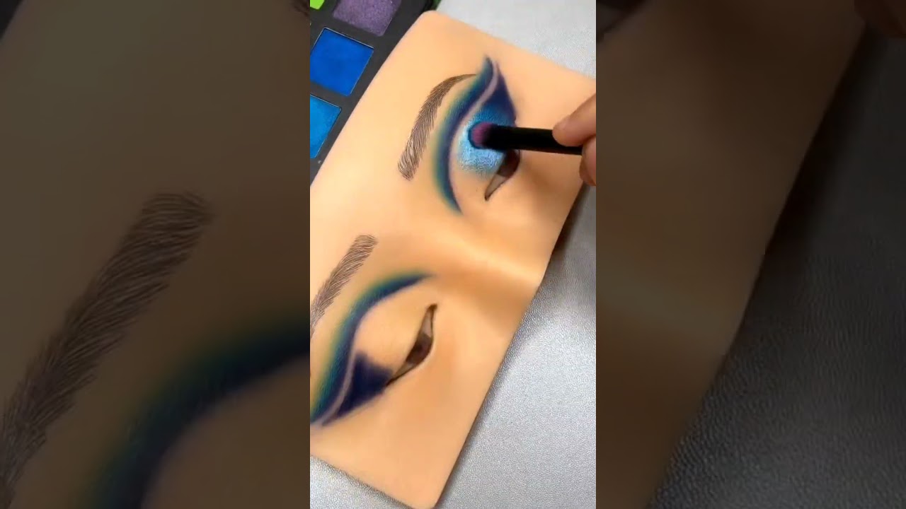 eye makeup tutorial with eye makeup dummy ####beauty #####reels ####makeup ##eyemakeuptutorial