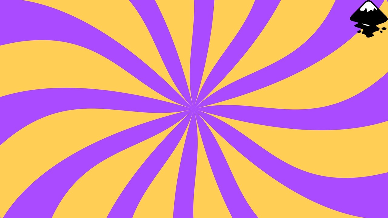 Create a twisted sunburst in Inkscape
