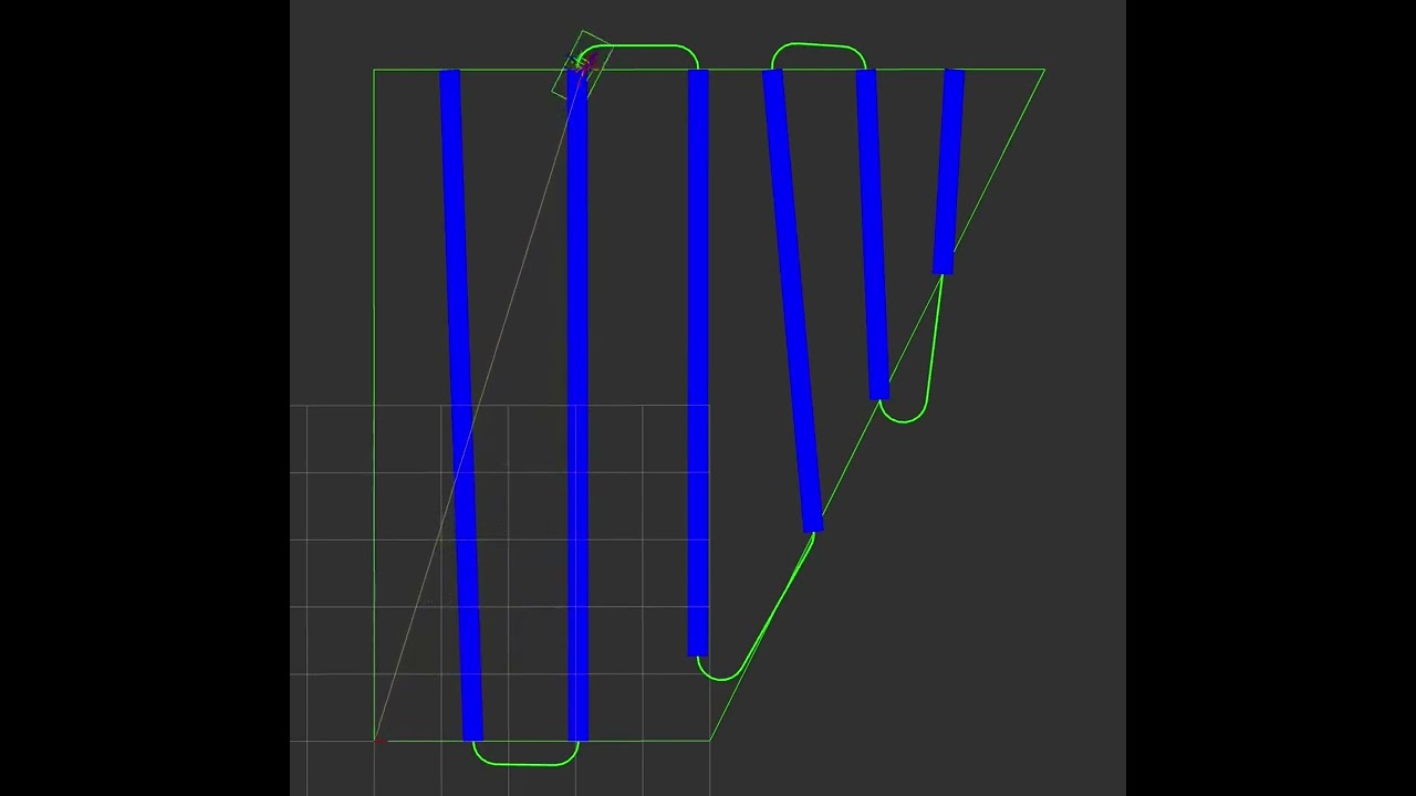 Open Navigation Coverage Planning Demo Using Pre-Annotated Rows