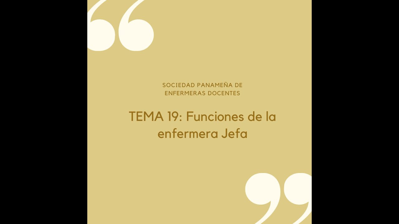 Tema 19   Funciones de la enfermera jefa