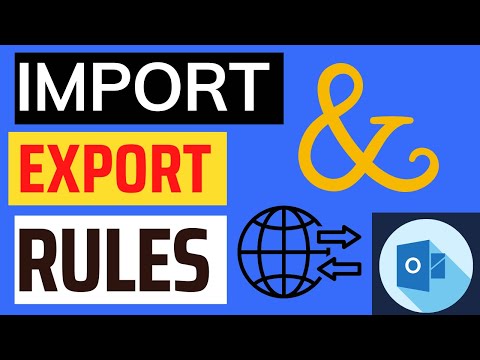 How to Import and Export Rules in Outlook?