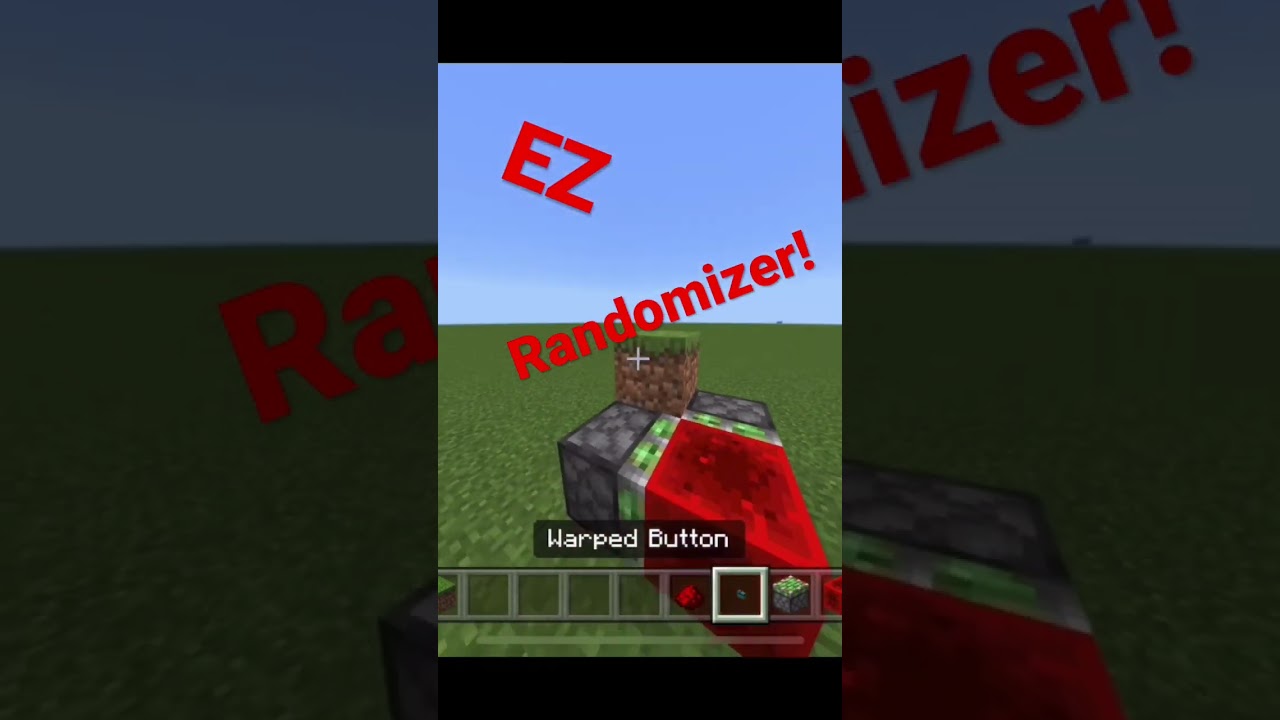 SUPER EASY #redstonecreations randomizer! #minecraft #bedrockedition #funny #tutorial