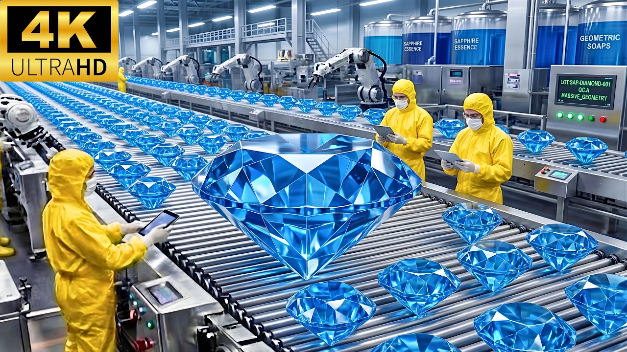 Inside a MASSIVE Crystal Soap Factory – Diamond Production You’ve Never Seen