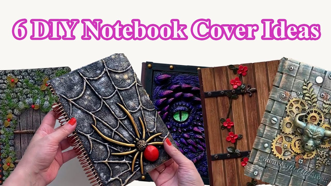 6 DIY Notebook Cover Ideas | Easy & Creative Decoration