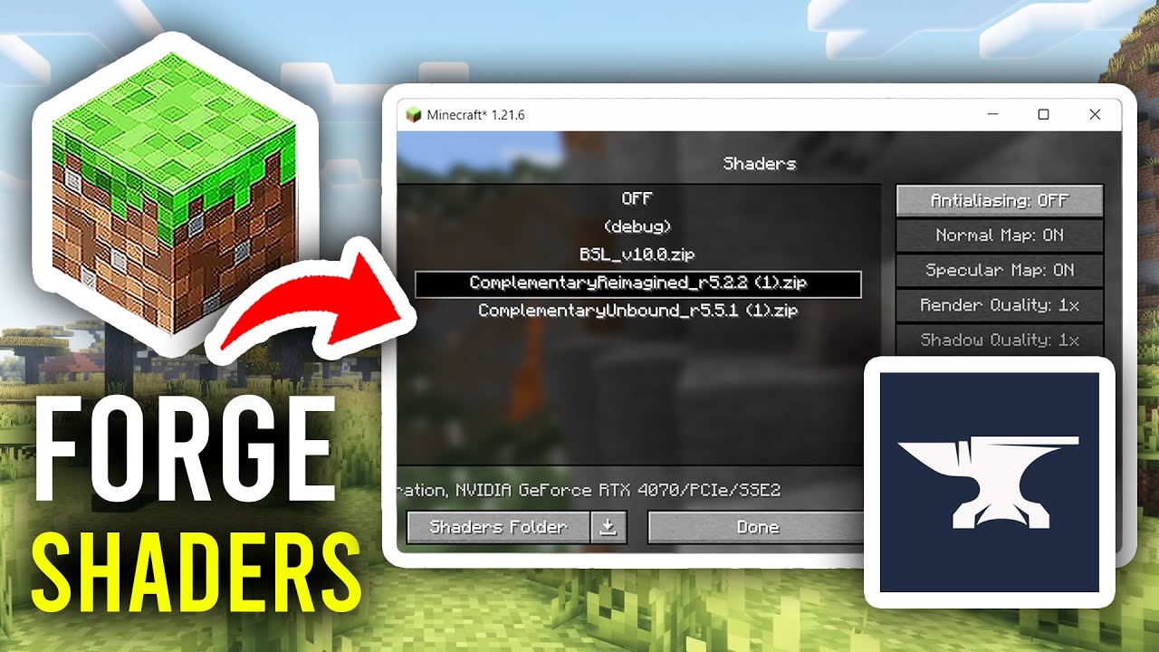 How To Use Shaders With Forge - Step By Step