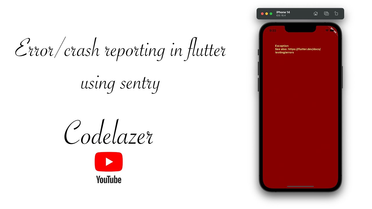 Error/Issue/Crash reporting in flutter using sentry