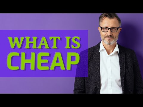 Cheap | Meaning of cheap