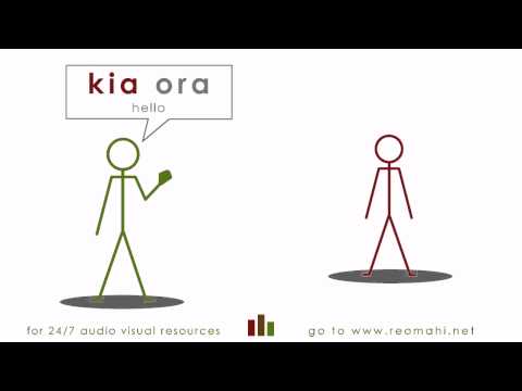 kia ora - tēnā koe